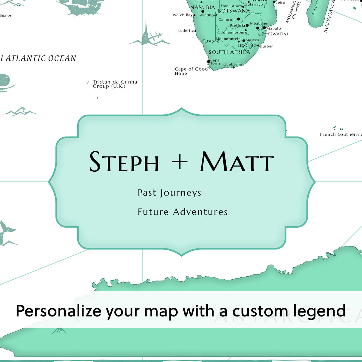 Cape Of Good Hope On World Map
