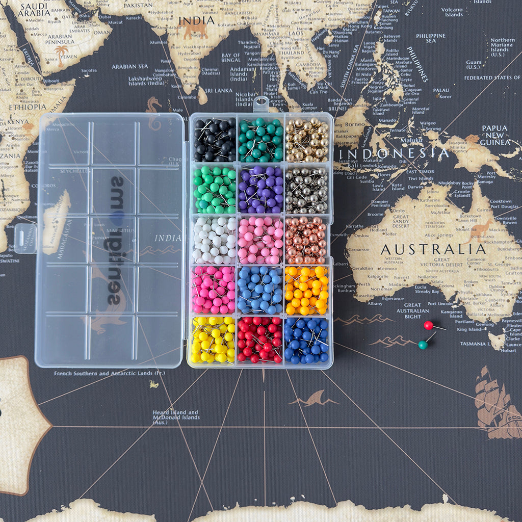 Push Pin Kit • 15 Colors – Sentigrams